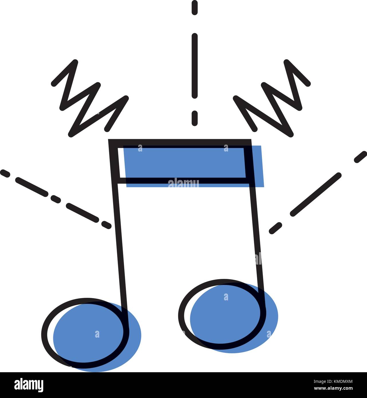 color musical note sign to rhythm sound Stock Vector Image & Art - Alamy