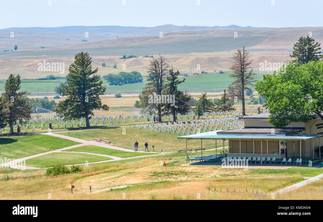 Little Bighorn Battlefield National Monument, MONTANA, USA - JULY 18 ...