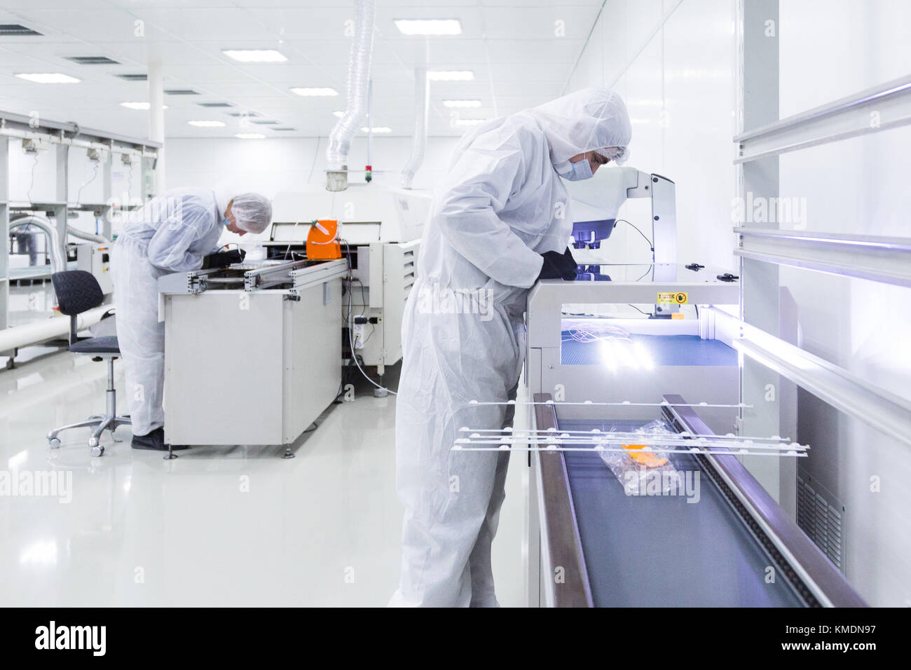 scientists working in laboratory Stock Photo - Alamy