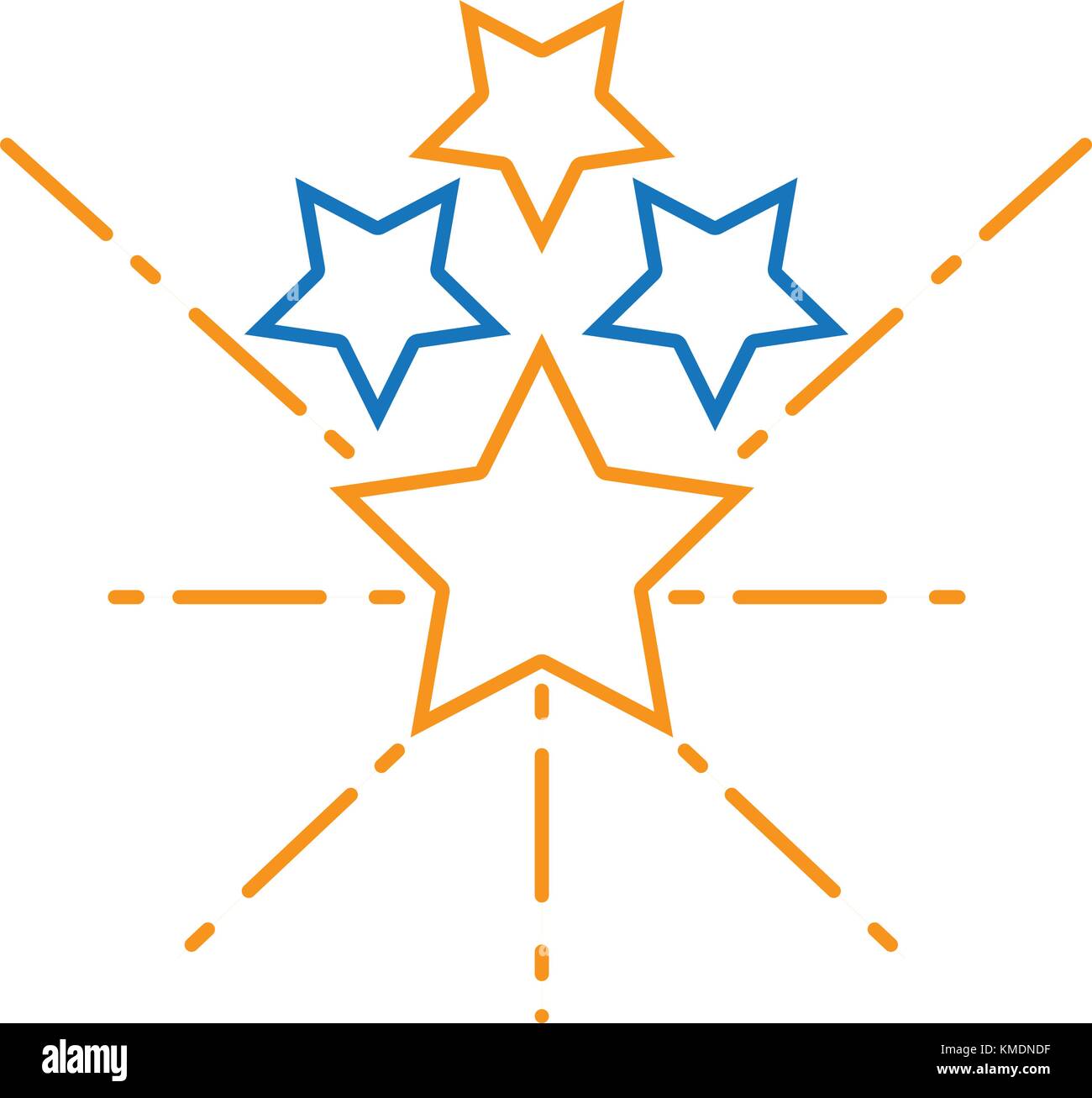 color line shiny stars art to sky design Stock Vector Image & Art - Alamy