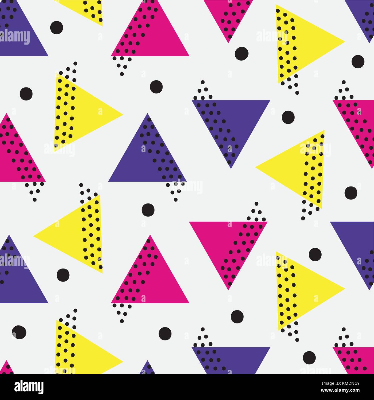 triangle figures memphis style background Stock Vector Image & Art - Alamy