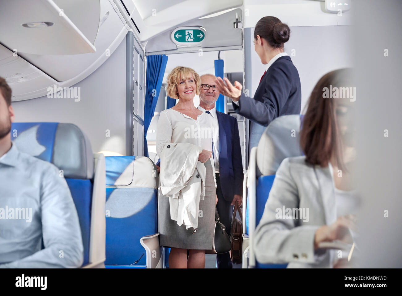 Flight attendant greeting hi-res stock photography and images - Alamy