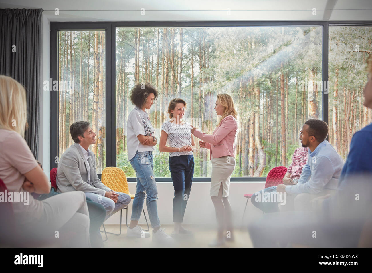 50 54 woman standing hi-res stock photography and images - Alamy