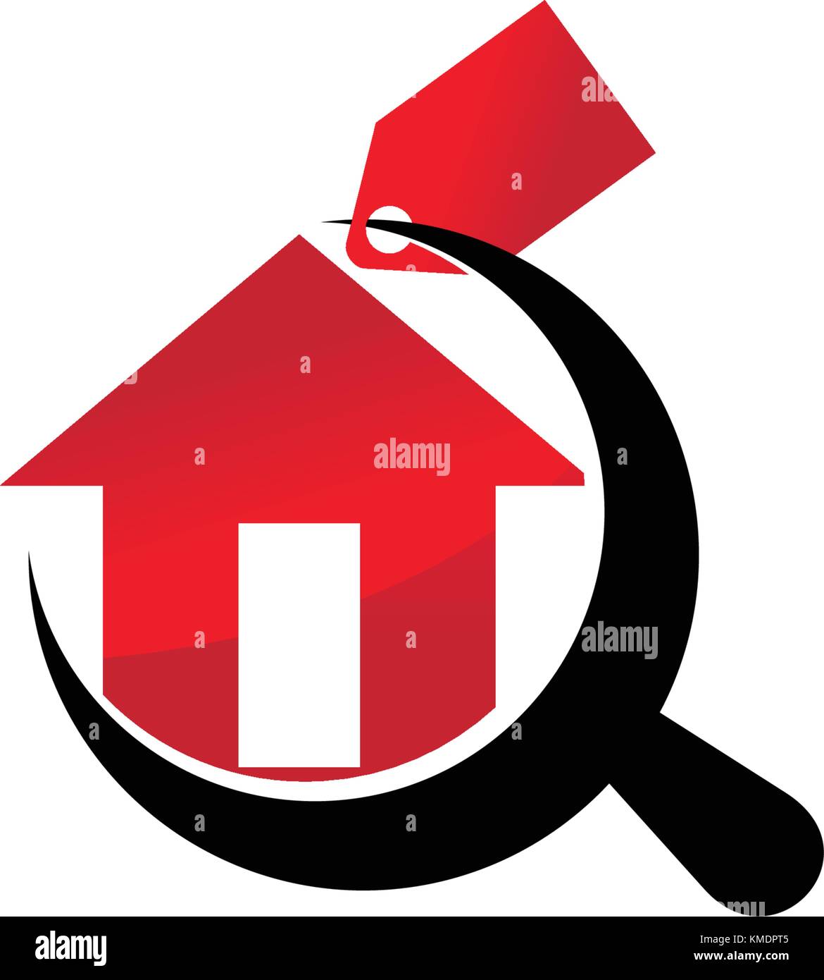 Searching house logo search hi-res stock photography and images - Alamy