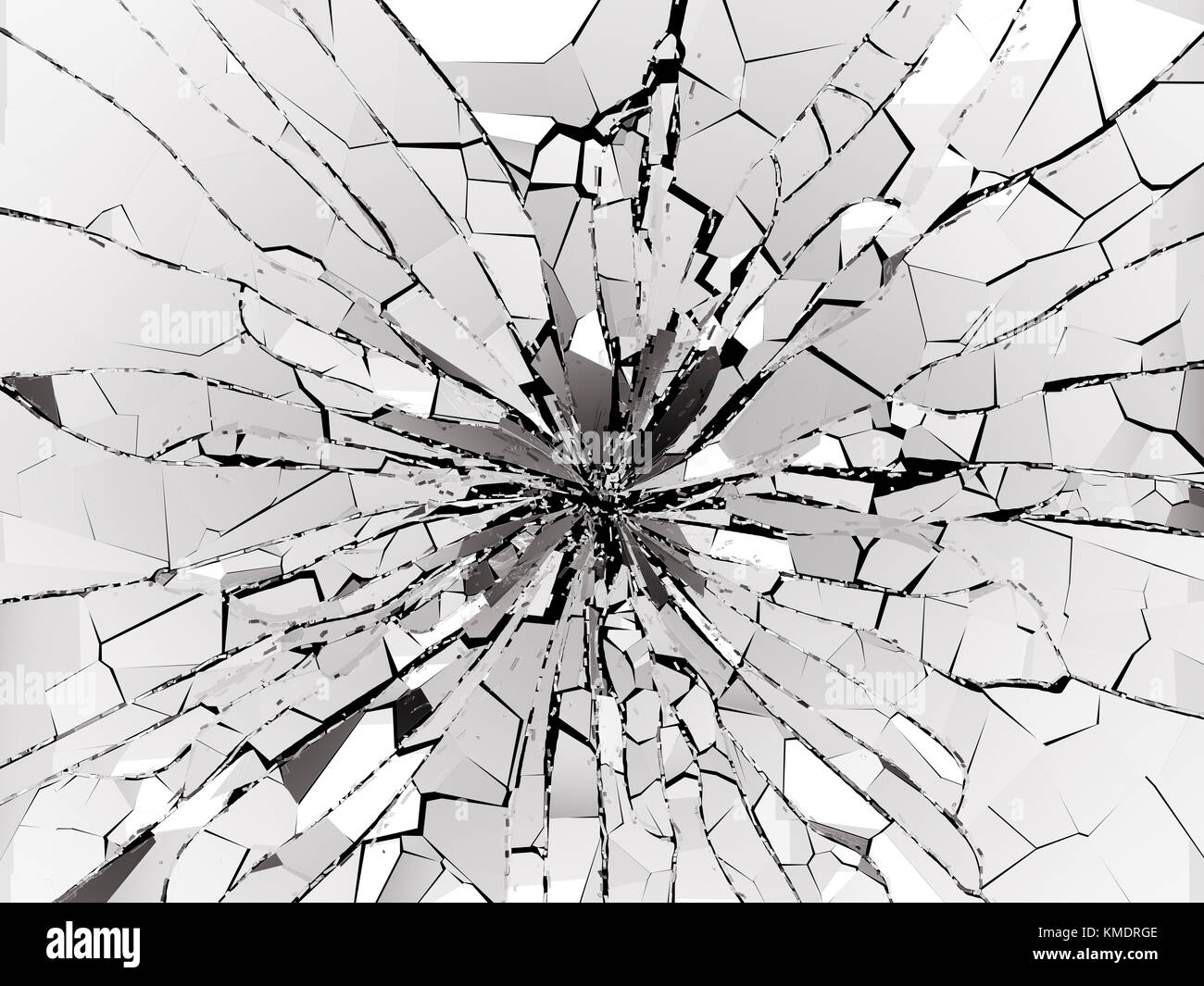 Shattered glass over black background. 3d rendering 3d illustration ...
