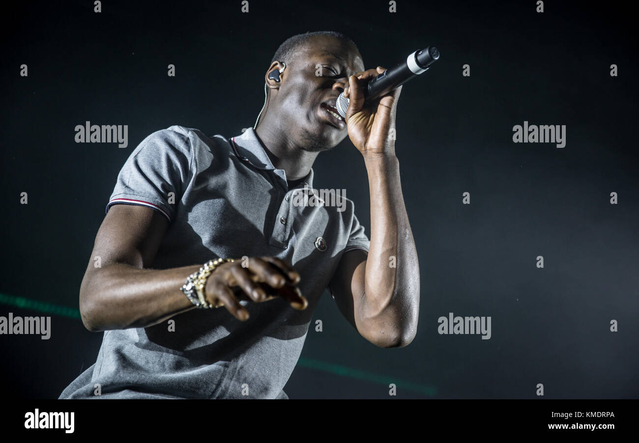 J Hus performing live on stage at his sold out show at the O2 Academy ...
