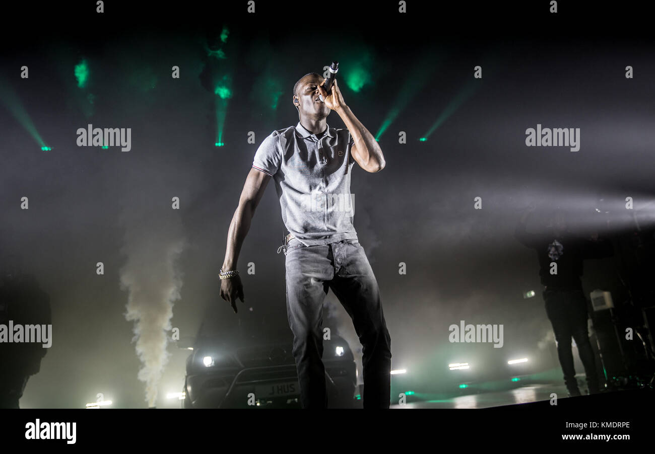 J Hus performing live on stage at his sold out show at the O2 Academy ...