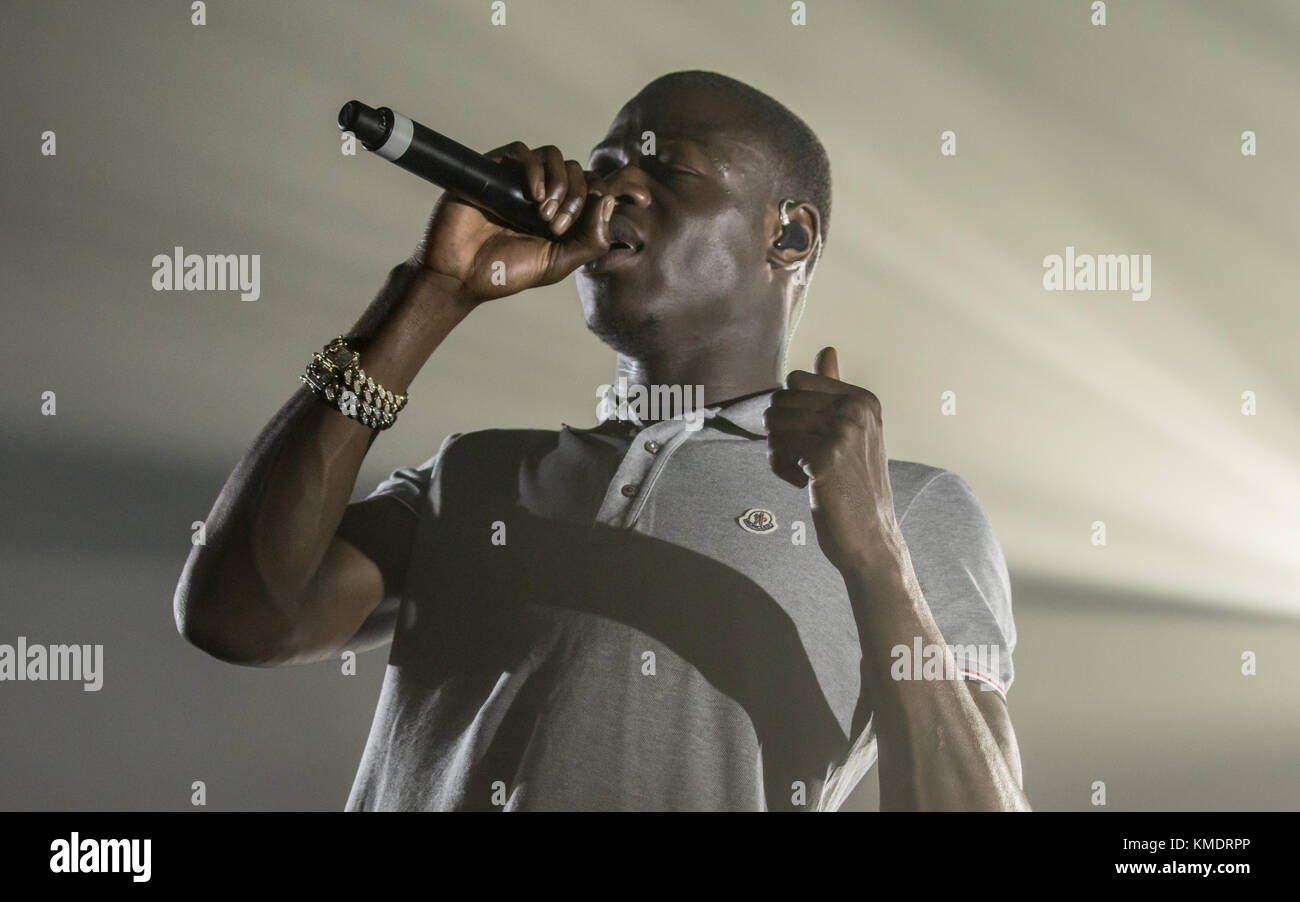 J Hus performing live on stage at his sold out show at the O2 Academy ...