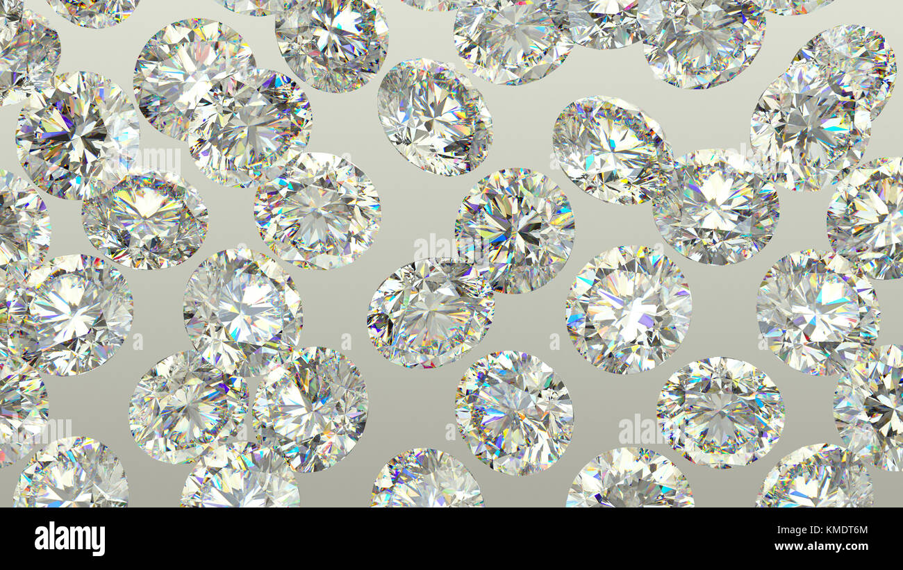 Sparkling large Diamonds or gems over grey background. high resolution ...