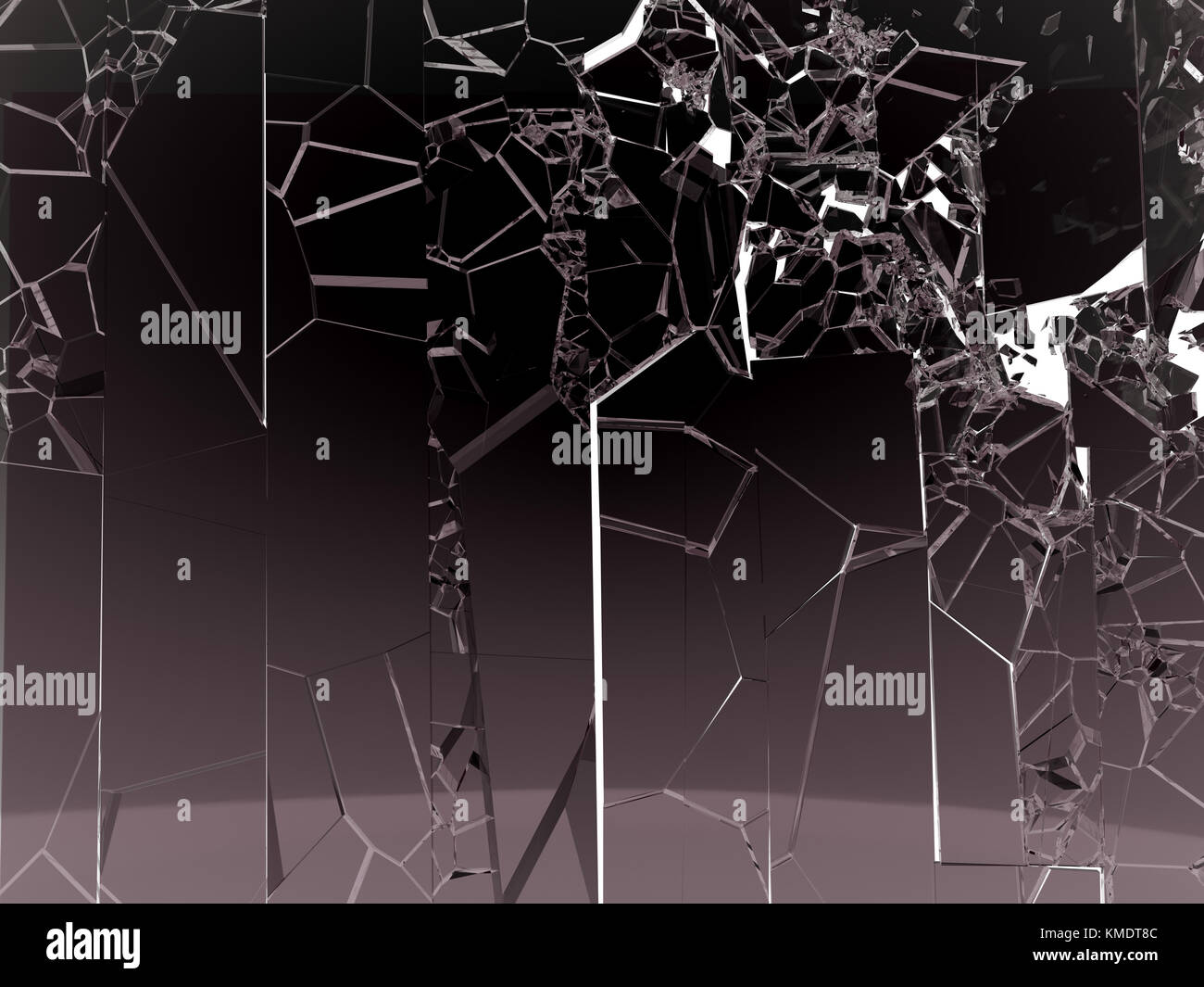 Destructed or broken glass isolated on white. Large resolution Stock ...