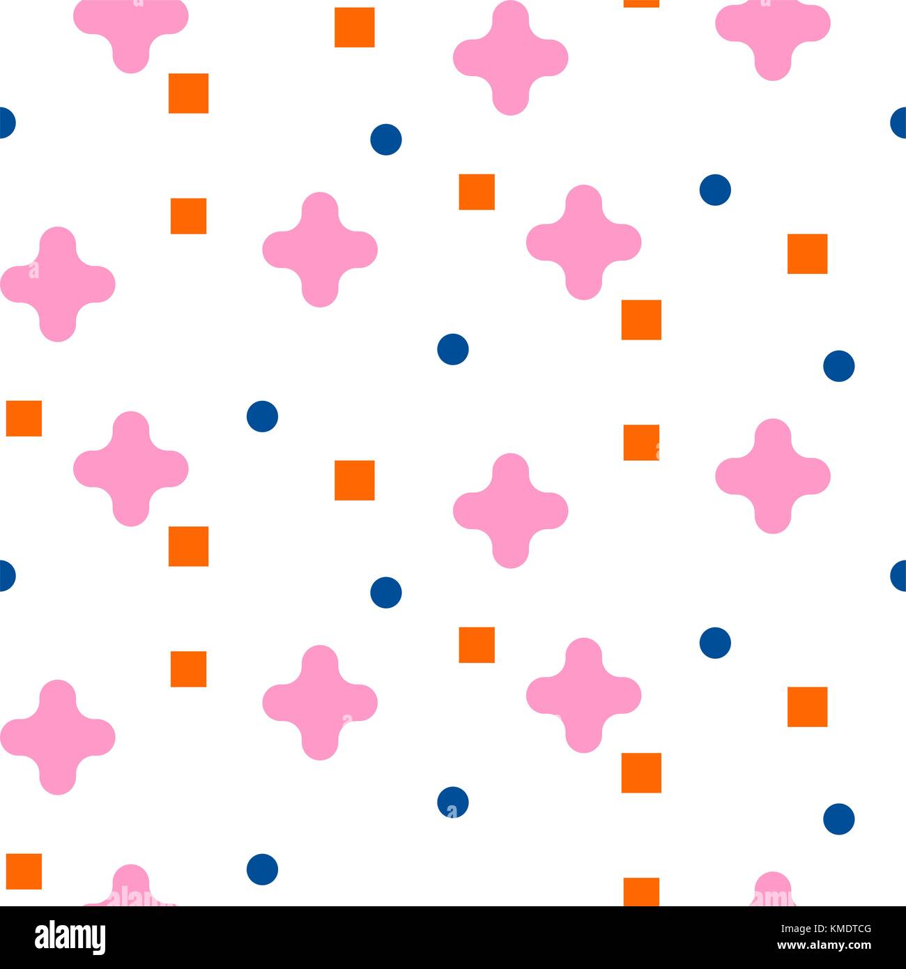 Geometry shapes baby pink color seamless vector pattern Stock Vector ...