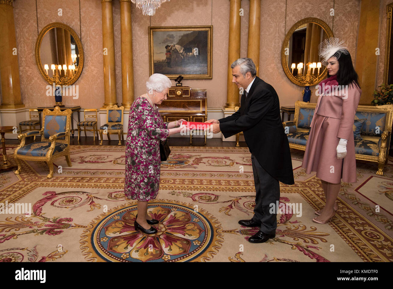Queen Elizabeth II meets Mr Rami Mortada, the Ambassador of the ...