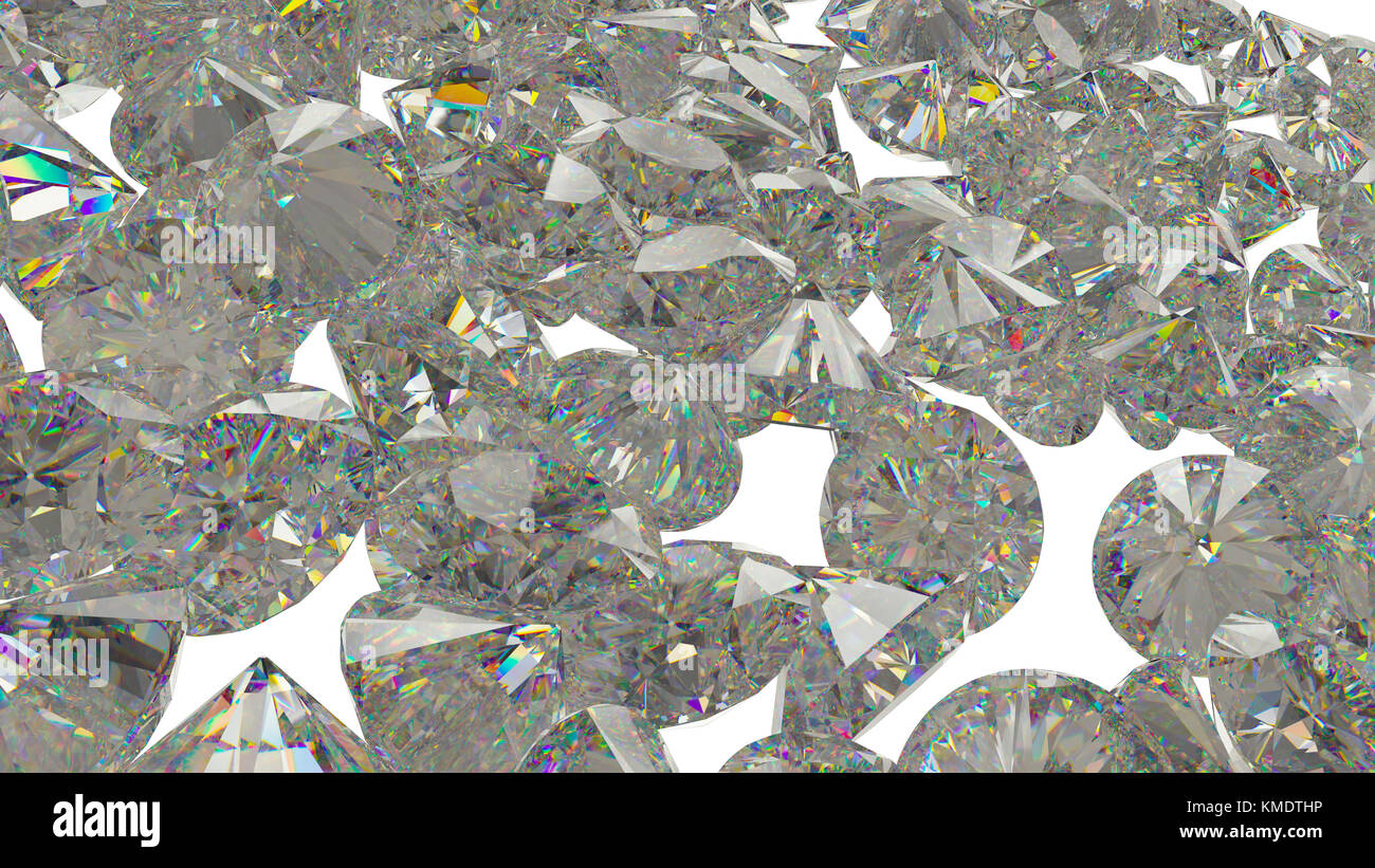Large Diamonds and gemstones isolated on white background Stock Photo ...
