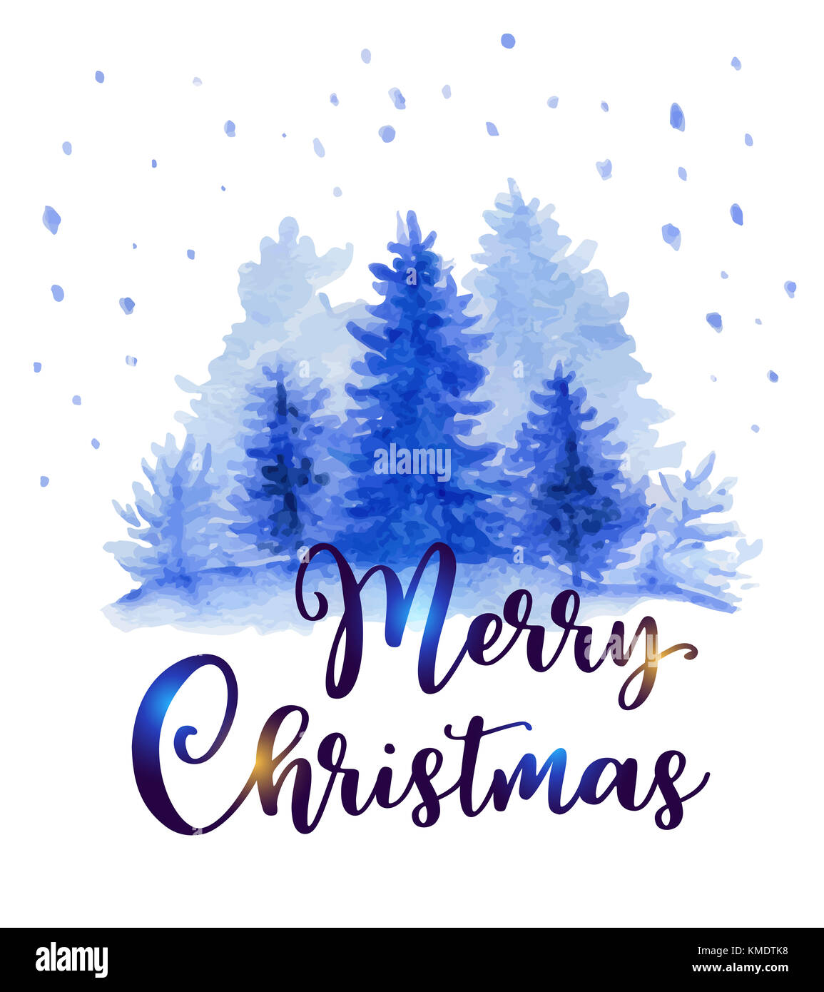 Fir trees in light Cut Out Stock Images & Pictures - Alamy