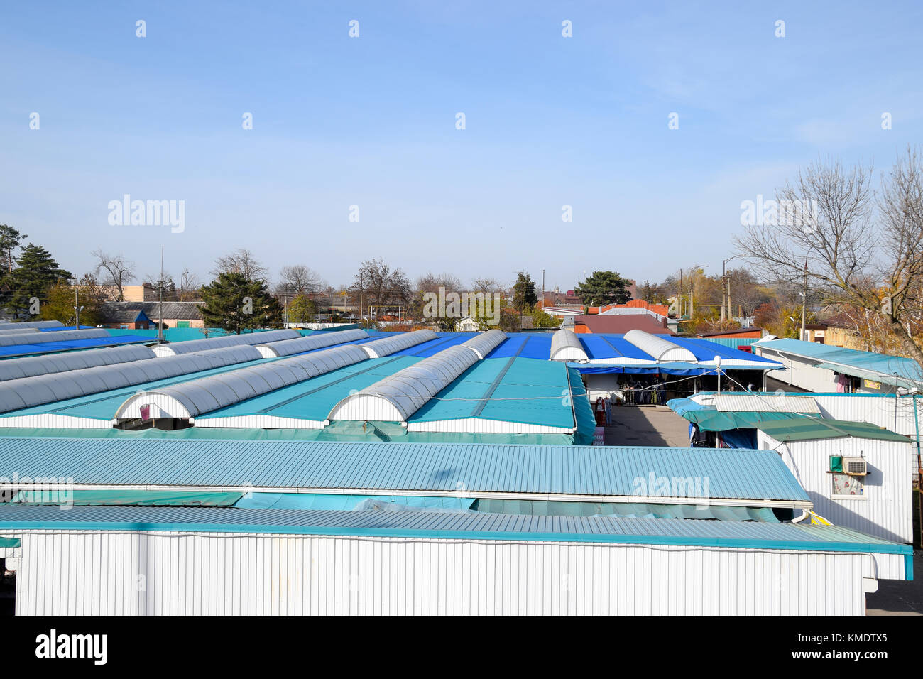 Slavyansk-on-Kuban, Russia - November 8, 2016: covered market in the ...