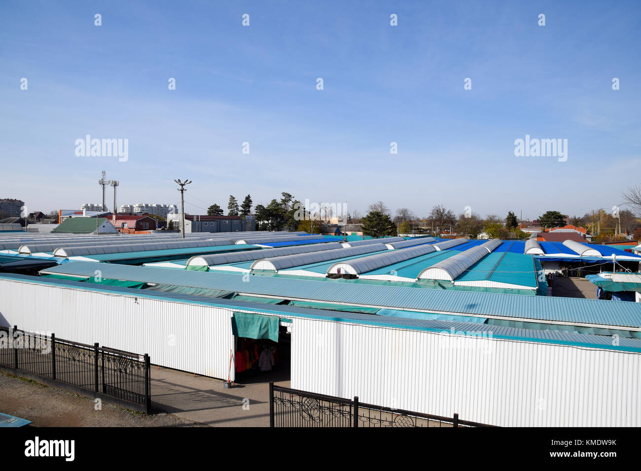 Slavyansk-on-Kuban, Russia - November 8, 2016: covered market in the ...