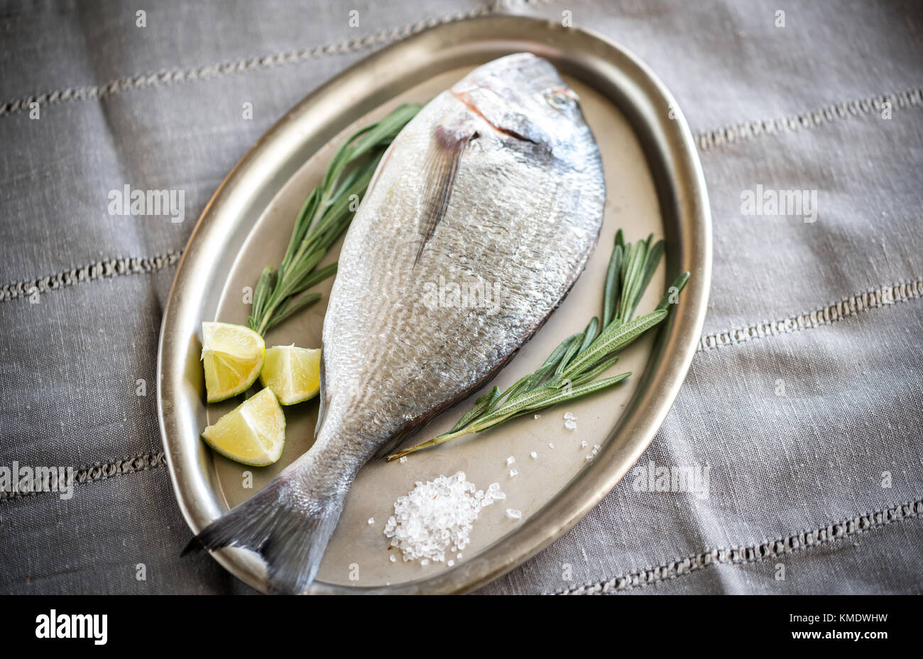 Fresh dorada fish Stock Photo - Alamy