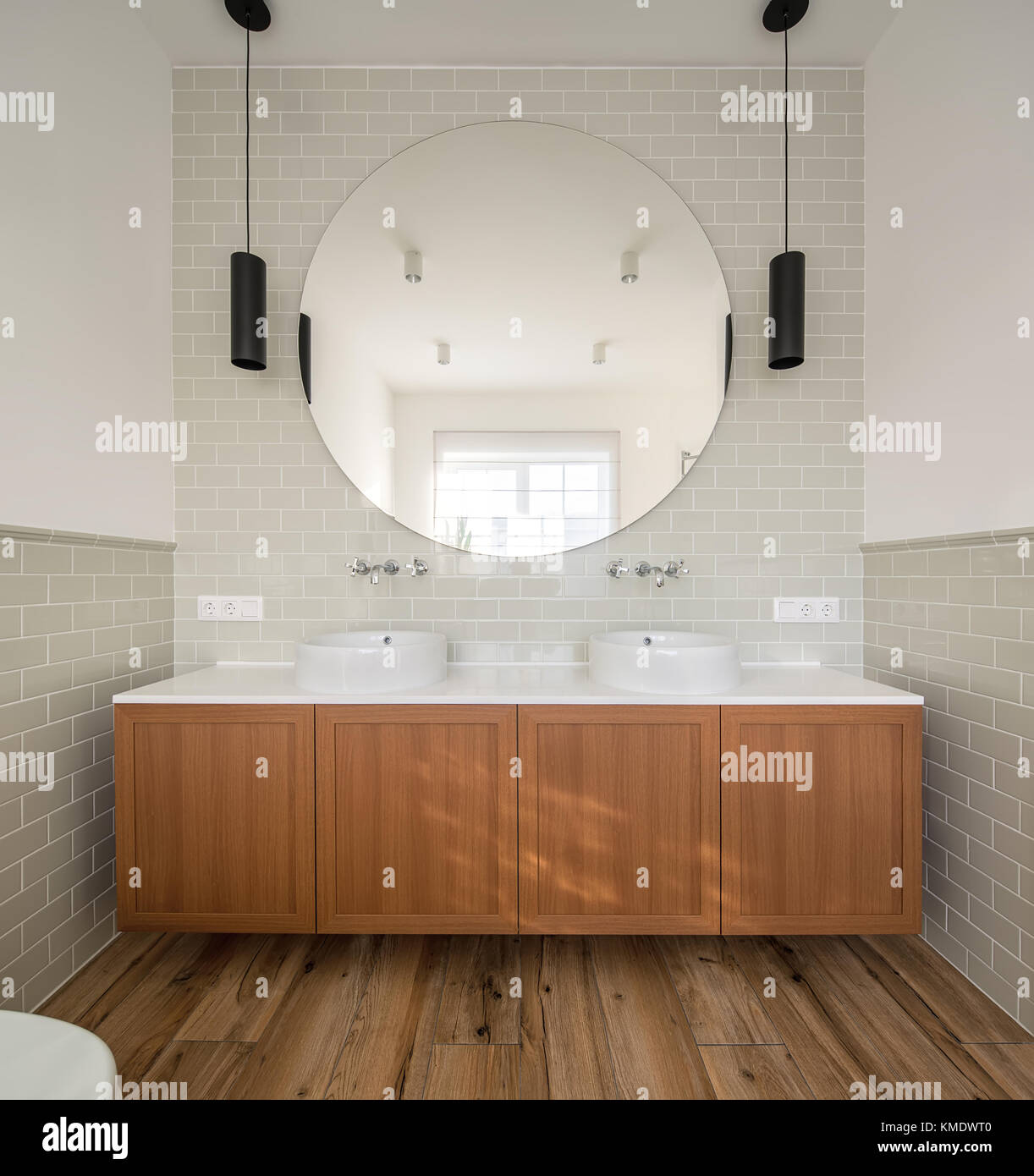 Washroom in modern style Stock Photo - Alamy