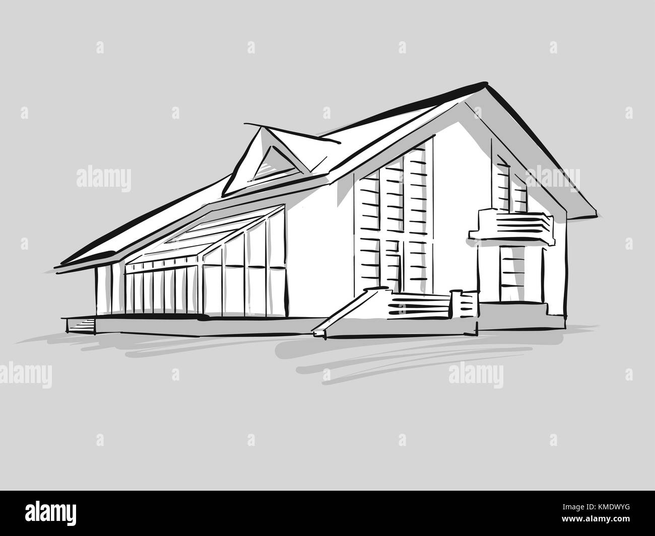 Conservatory vector vectors Black and White Stock Photos & Images - Alamy