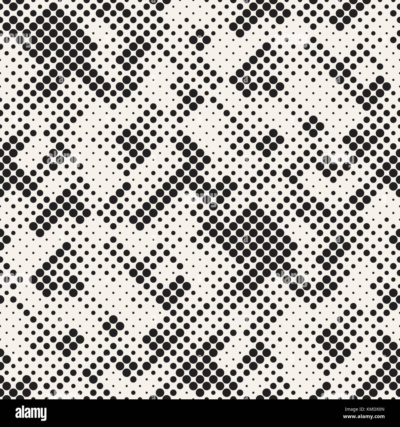 Modern Stylish Halftone Texture. Endless Abstract Background With ...
