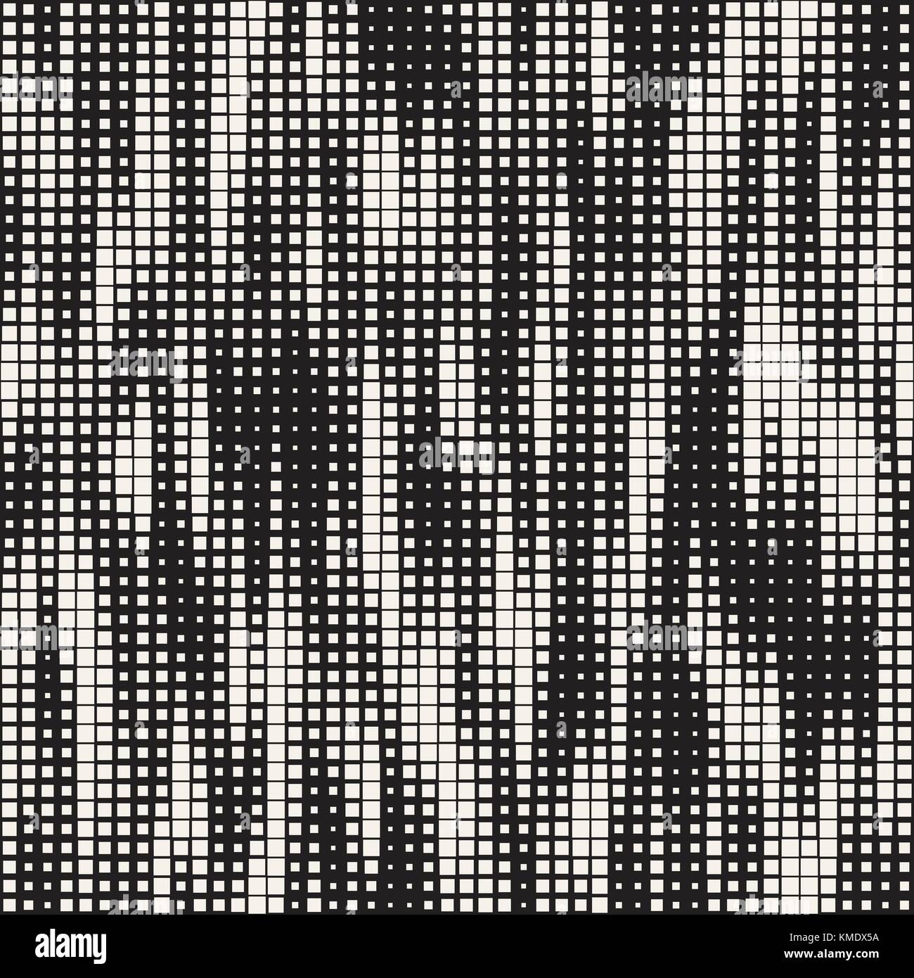 Modern Stylish Halftone Texture Endless Abstract Background With Random Size Squares Vector