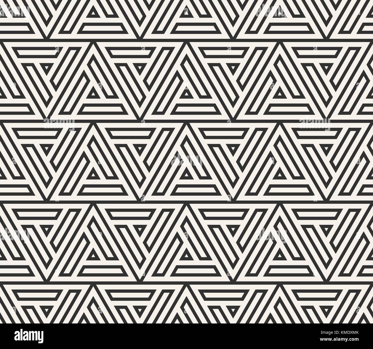 Vector seamless lines pattern. Modern stylish triangle shapes texture ...