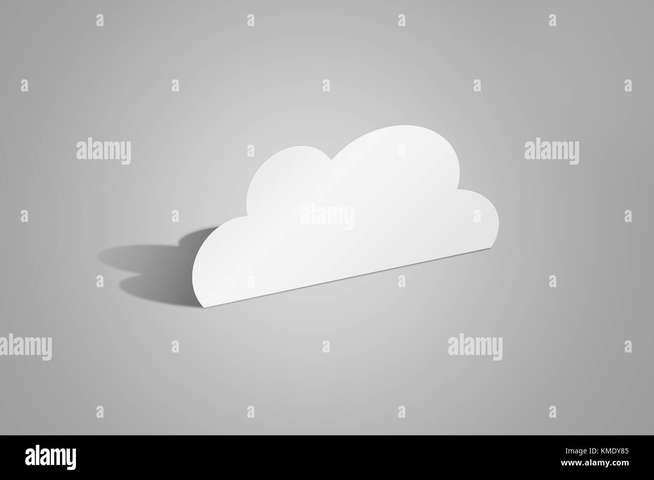 Paper cutting design art with cloud icon figure on white Stock Photo ...