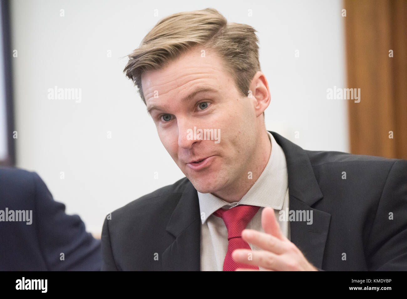 Canadian New Brunswick province Premier Brian Gallant meets with U.S ...