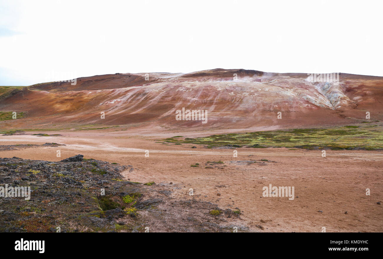 Krafla volcanic area in North of Iceland Stock Photo - Alamy