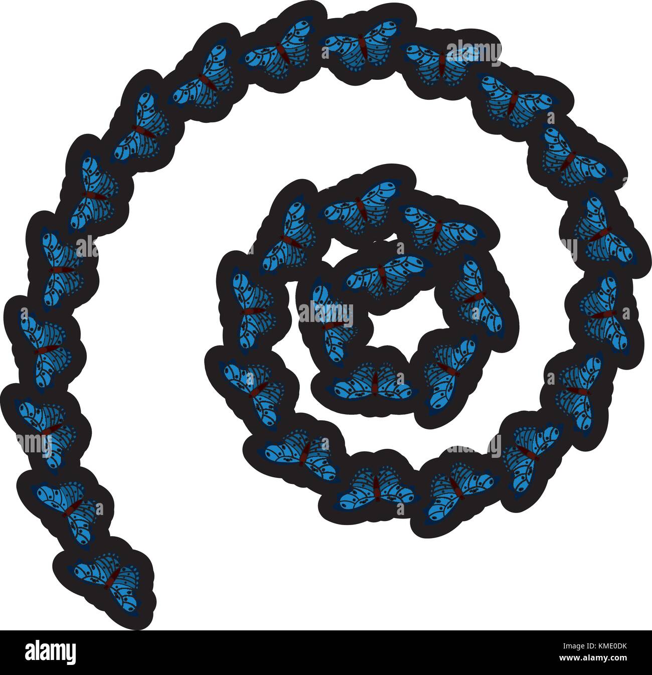 Whirling spiral Stock Vector Images - Alamy