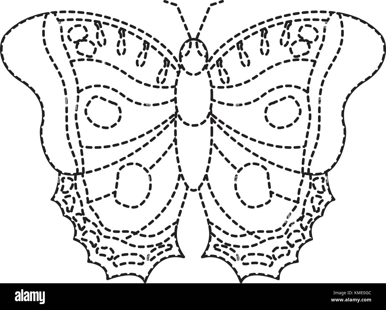 Monarch butterfly top view Stock Vector Images - Alamy