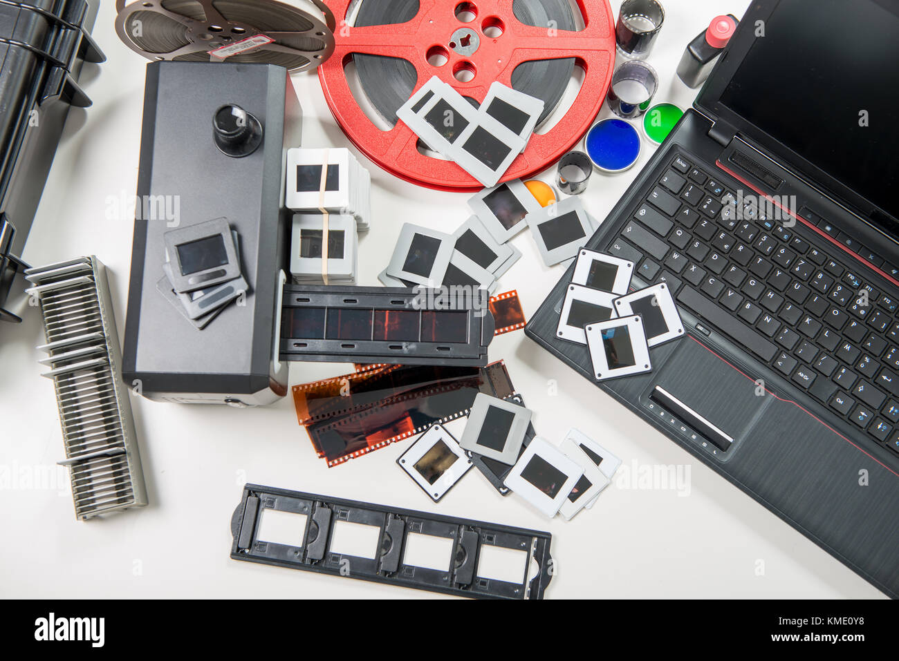 a scan slides and films to transform into digital data Stock Photo - Alamy