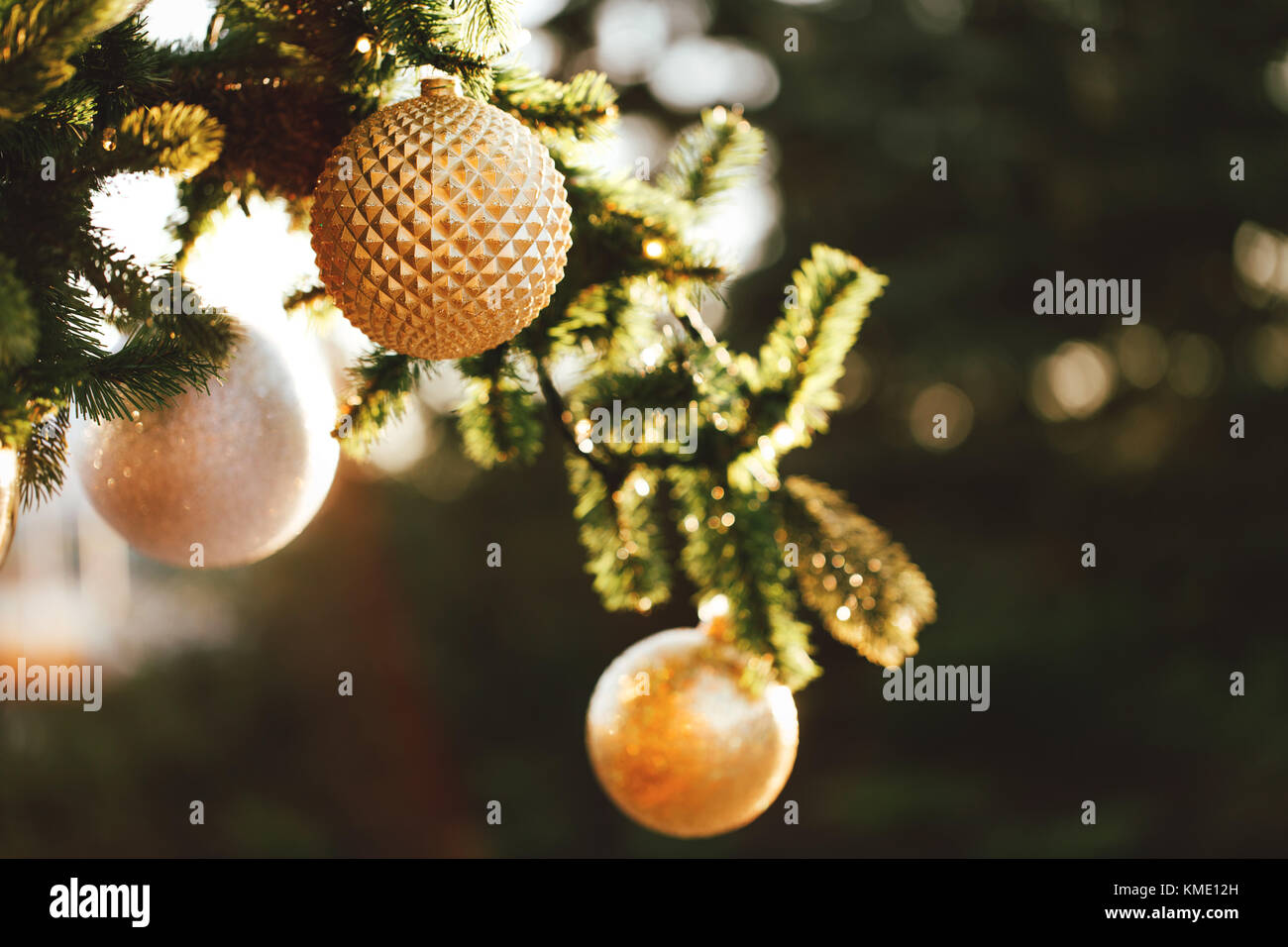 Christmas beautiful balls Stock Photo - Alamy