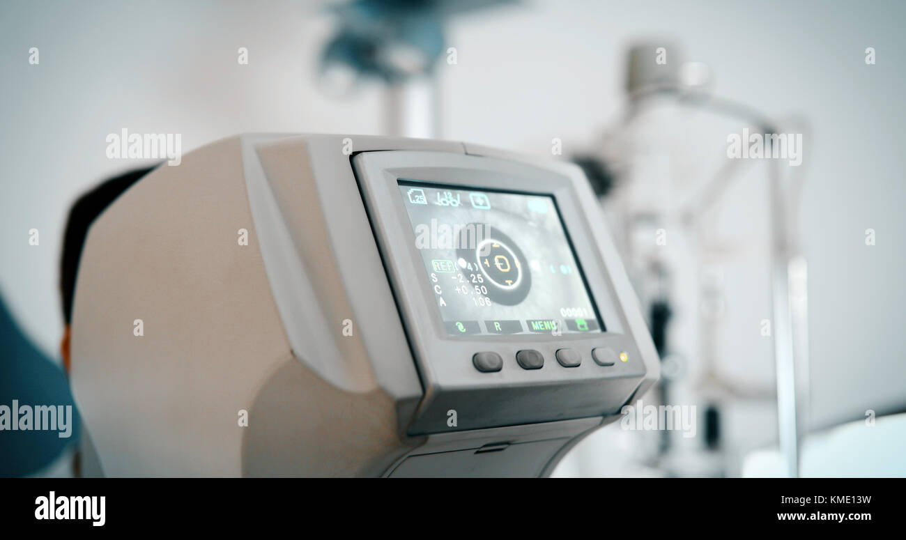 Modern equipment microscope ophthalmic surgery hi-res stock photography ...