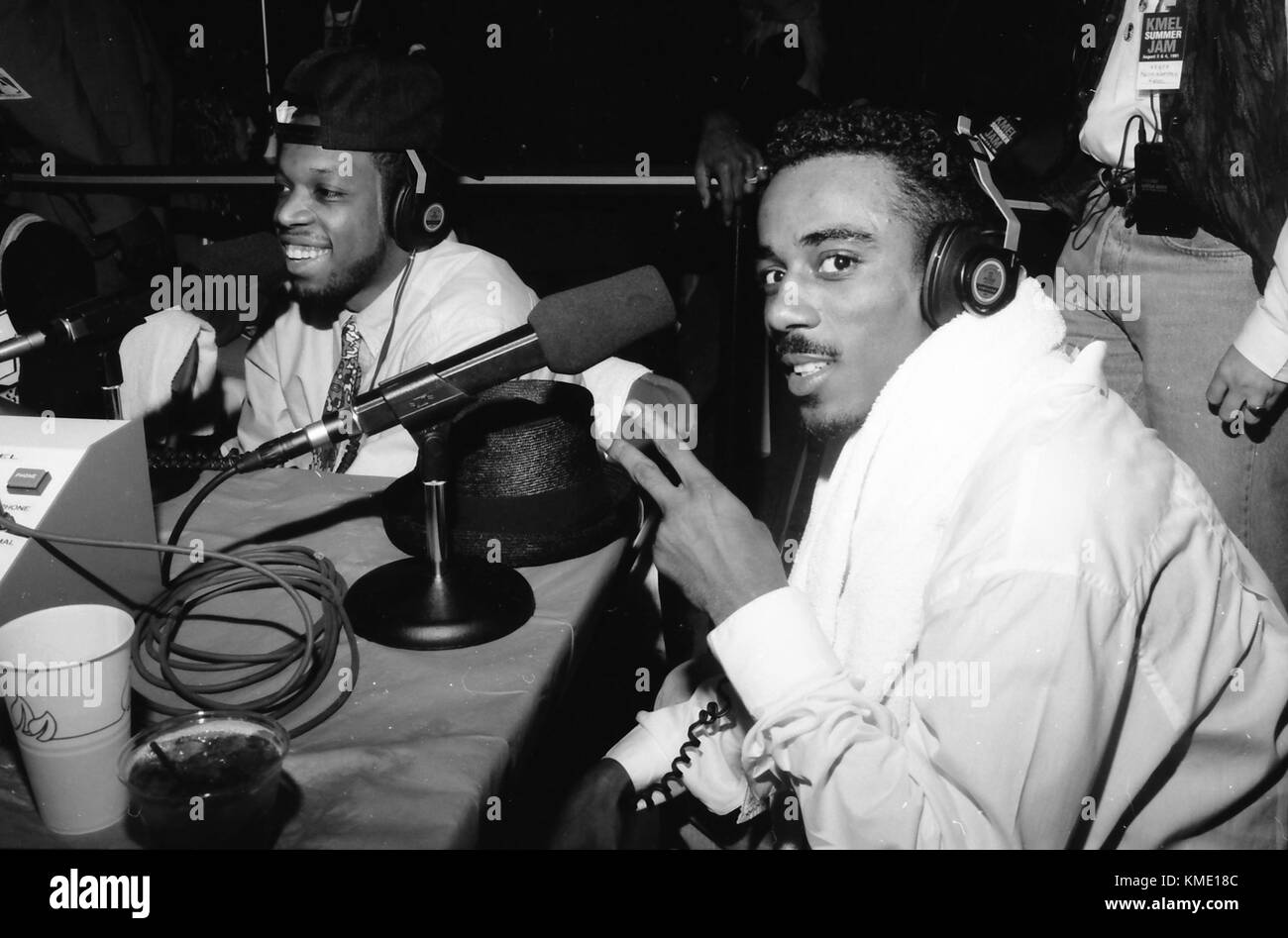 MOUNTAIN VIEW, CA - AUGUST 1: Michael Bivins and Ralph Tresvant at KMEL ...