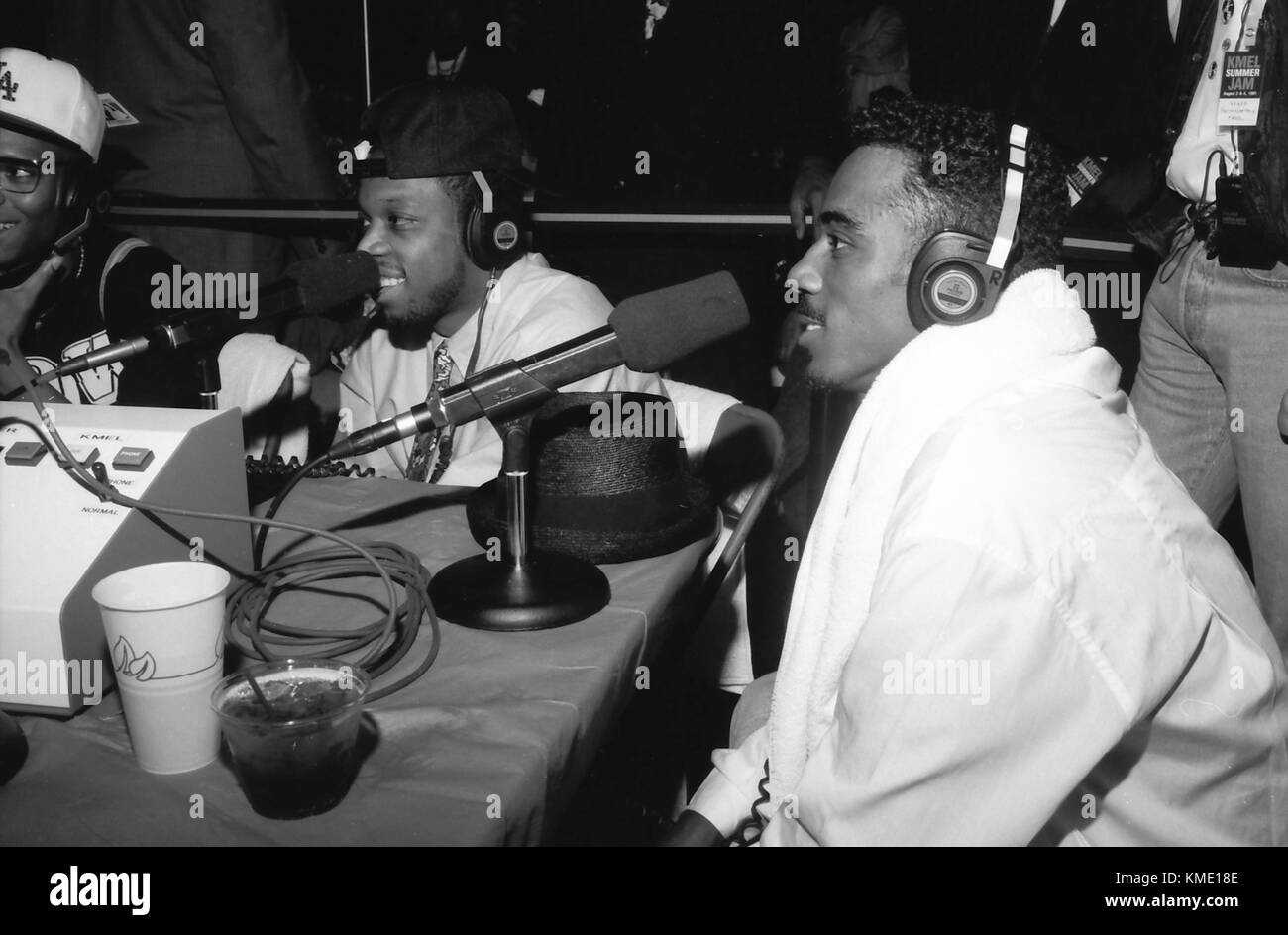 MOUNTAIN VIEW, CA - AUGUST 1: Michael Bivins and Ralph Tresvant at KMEL ...