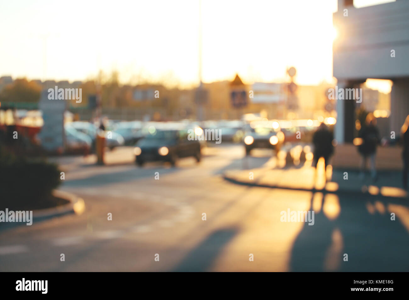 Blurred street background Stock Photo - Alamy