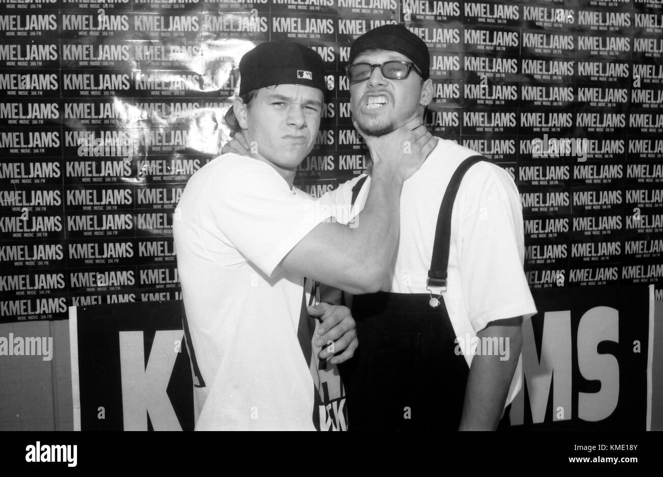 MOUNTAIN VIEW, CA - AUGUST 1: Mark Wahlberg and Donni Wahlberg at KMEL ...