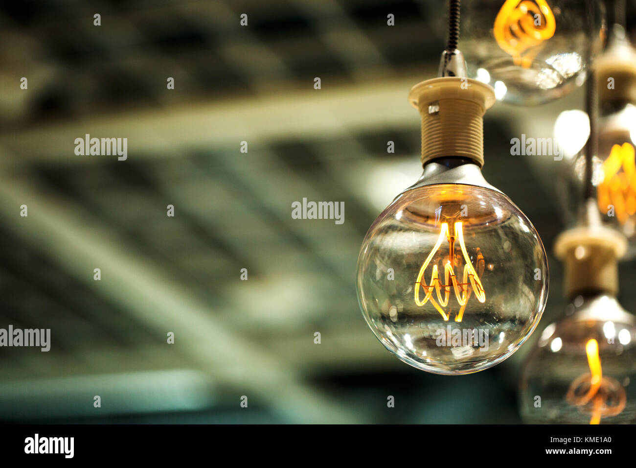 Group of modern lamps Stock Photo - Alamy