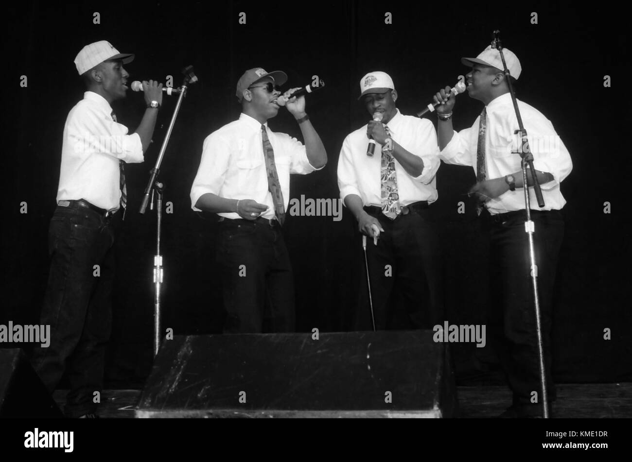 MOUNTAIN VIEW, CA - AUGUST 1: Boyz II Men at KMEL Summer Jam 1991 in ...