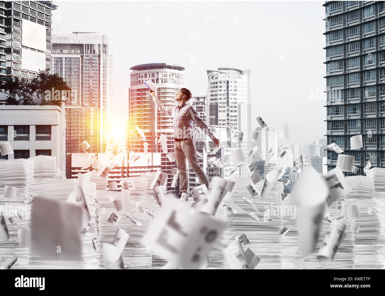 Study hard to become successful businessman Stock Photo - Alamy