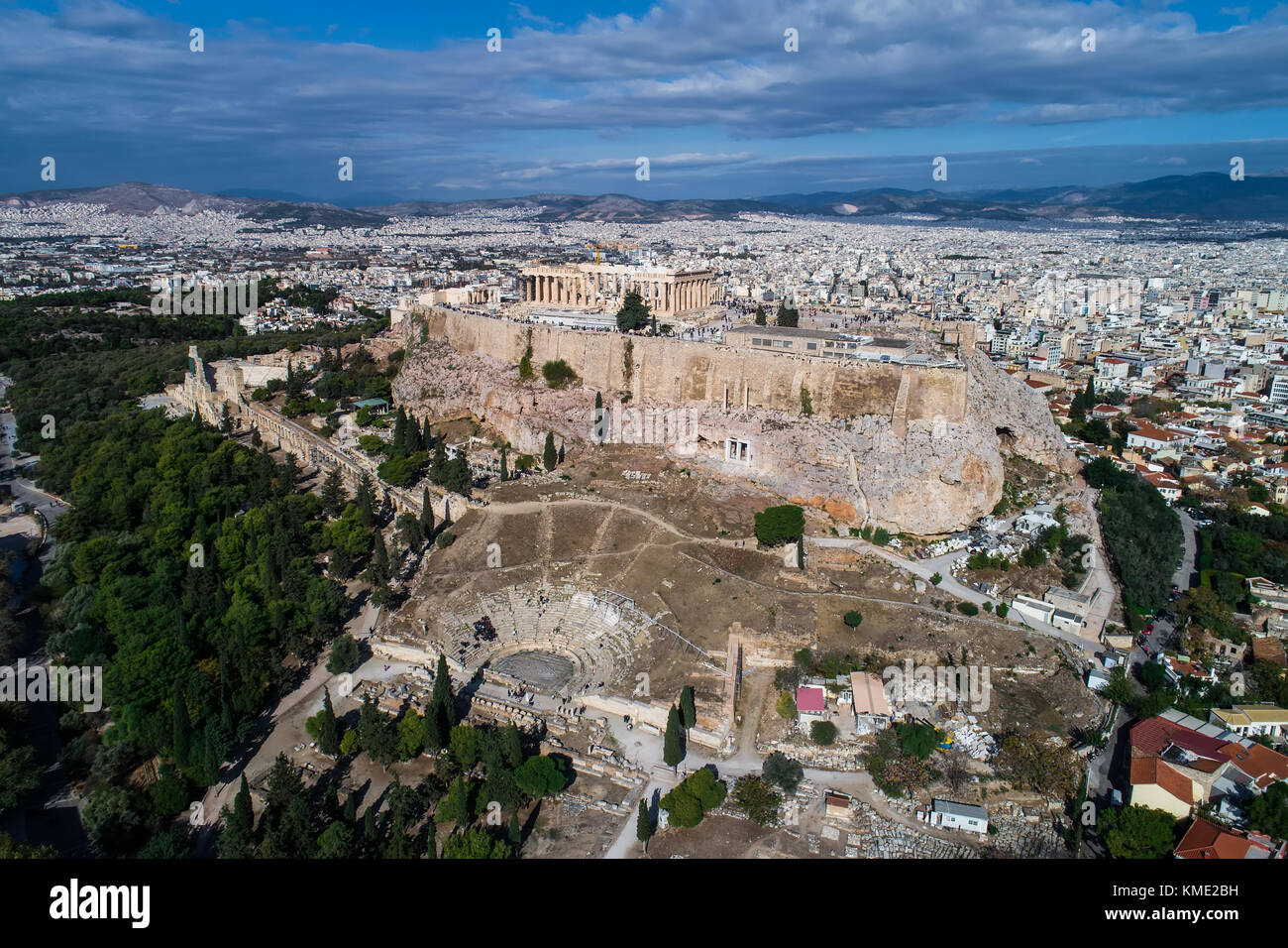 Akropolis view drone hi-res stock photography and images - Alamy