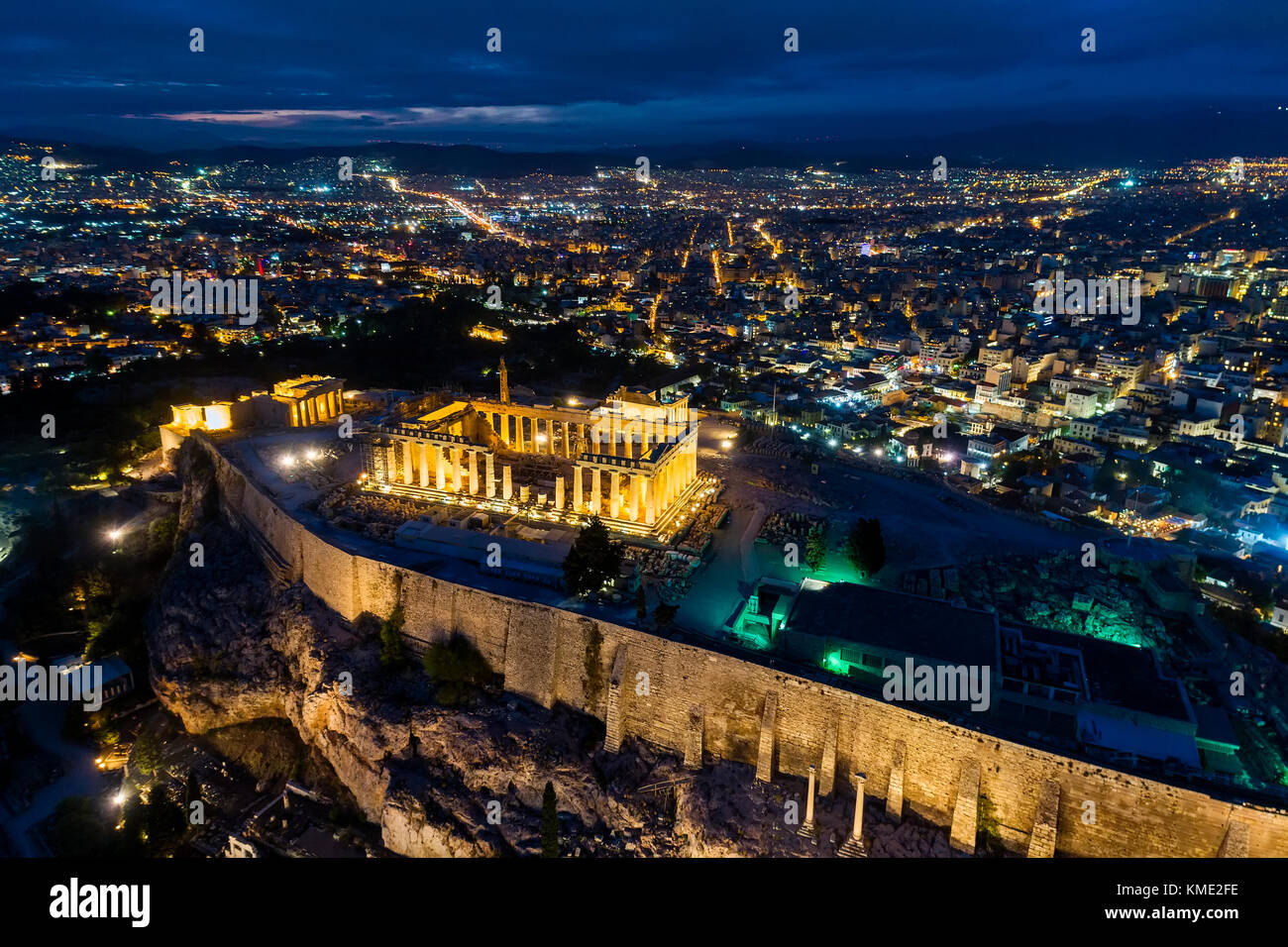 Parthenon athens drone hi-res stock photography and images - Alamy