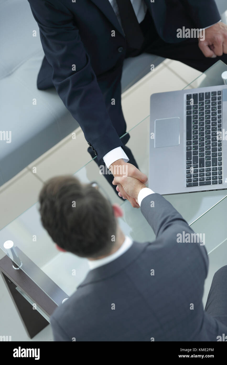 handshake business people in the workplace Stock Photo - Alamy