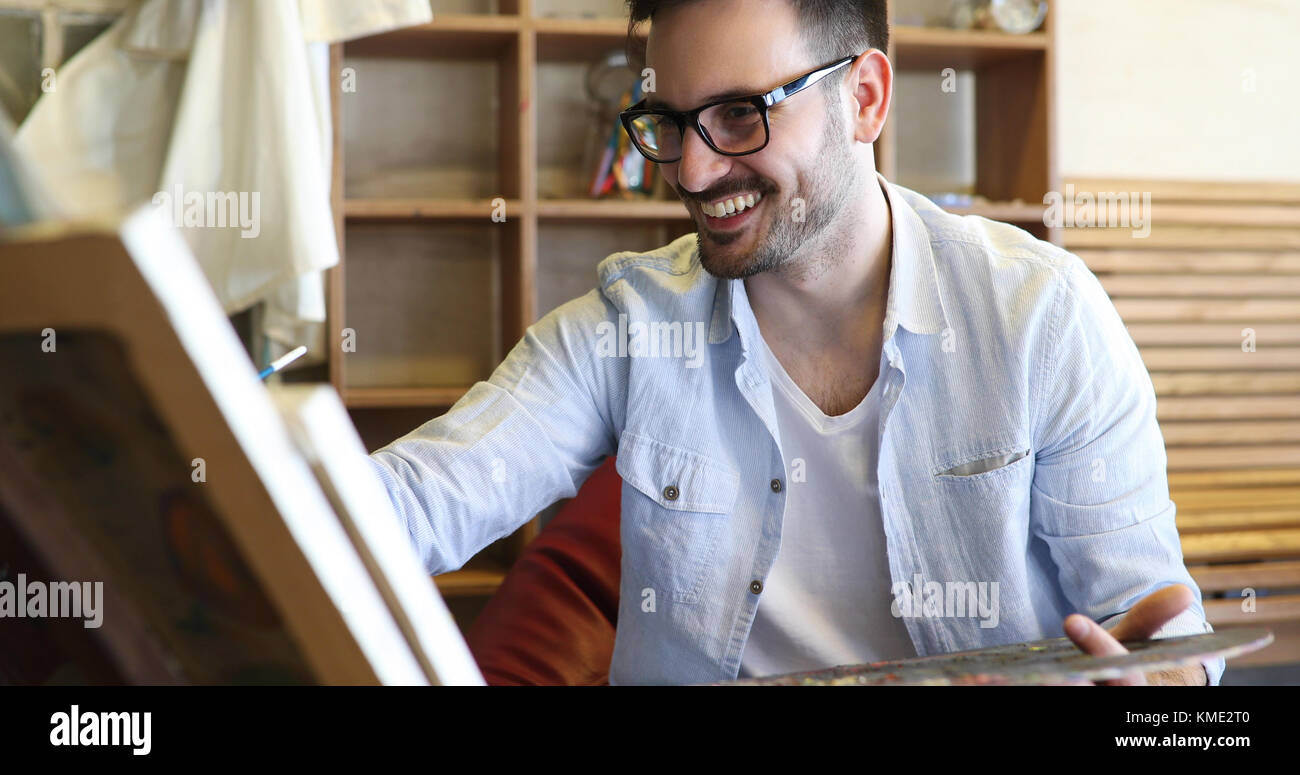 Male portrait in studio on hi-res stock photography and images - Alamy