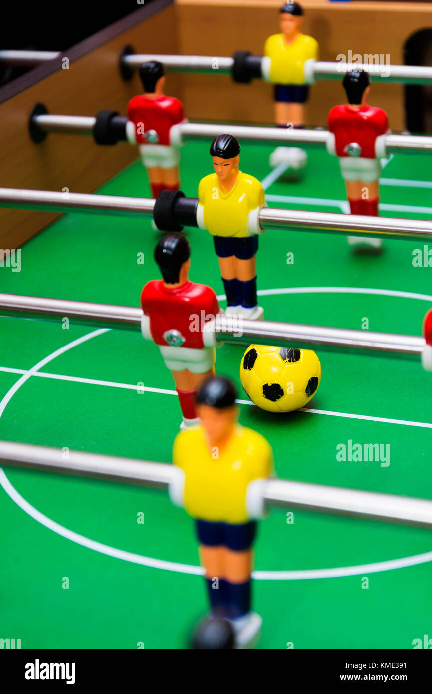 table football soccer game, close up Stock Photo - Alamy