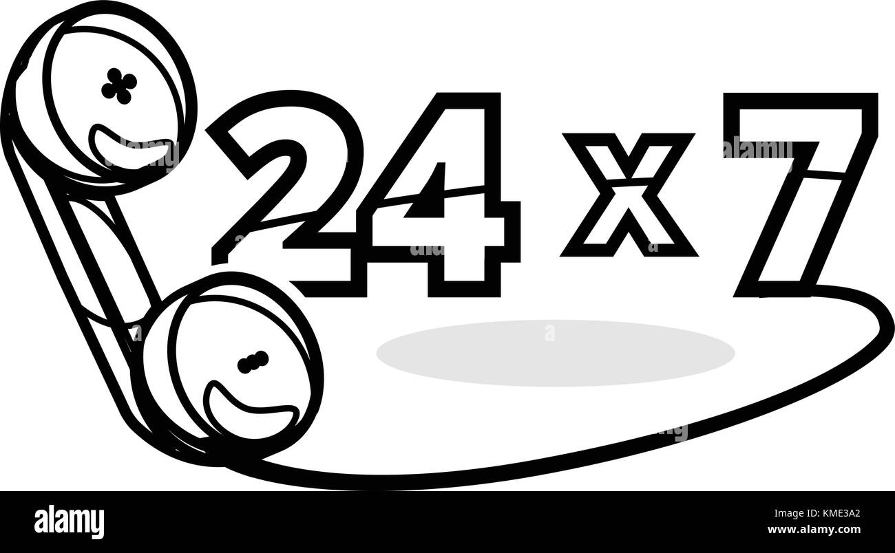 24 x 24 7 Stock Vector Images - Alamy
