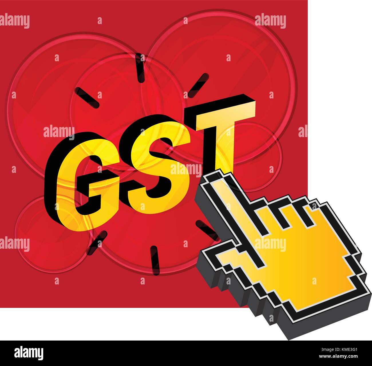 Government Tax - GST - Illustration as EPS 10 File Stock Vector Image ...