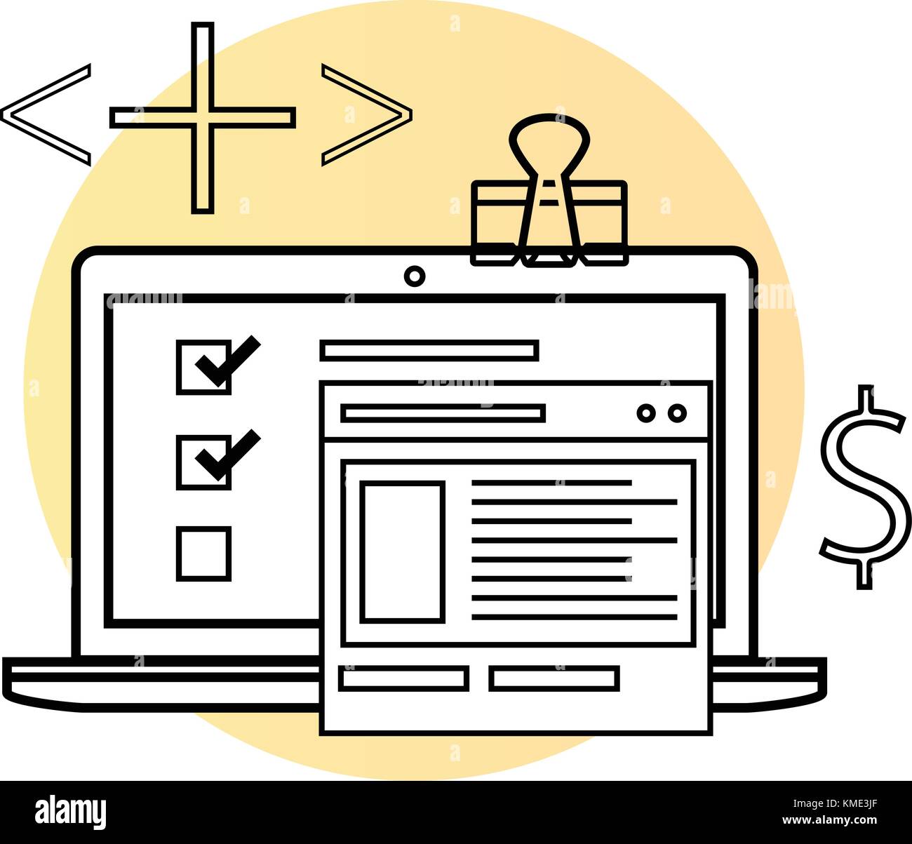 Information focused Stock Vector Images - Alamy