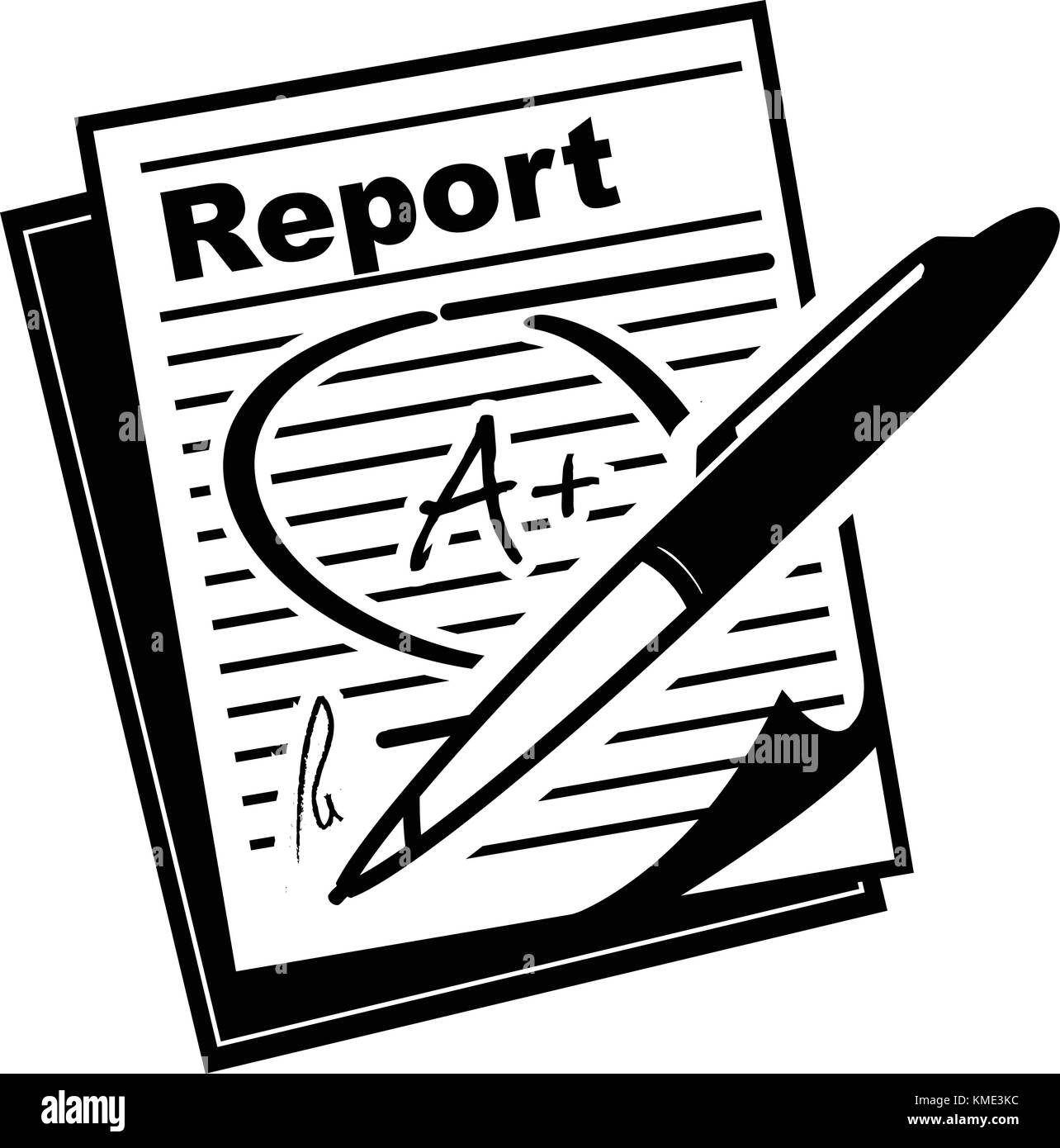 Report card Stock Vector Images - Alamy